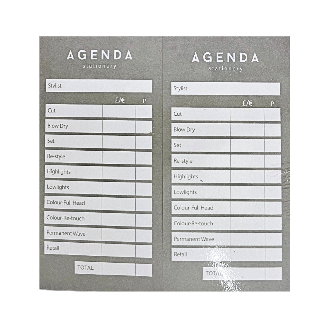 Agenda Check Pads Grey x 12 – Wholesale Hair Colour Supplies