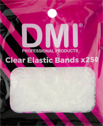 DMI Elastic Bands Clear (250pcs) – Wholesale Hair Colour Supplies